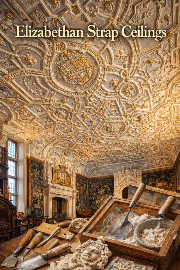 Elizabethan Strap Ceilings – Lath and Plaster